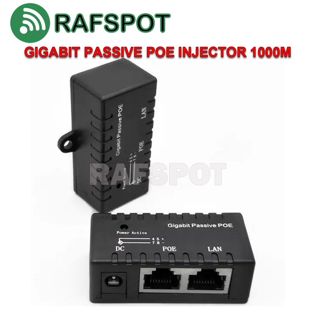 1PC ORIGINAL PURE GIGABIT PASSIVE POE INJECTOR 1000M ADAPTOR IS NOT ...