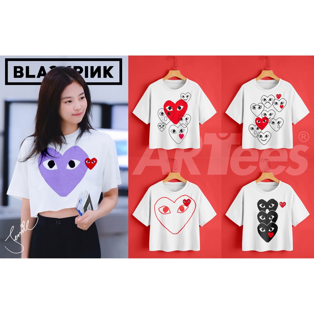 ARTees® Croptop Trendy t shirt white shirt women kpop girls korean tees ...