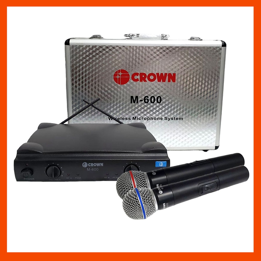 Original Crown M-600 Dual Wireless Microphone System | Shopee Philippines