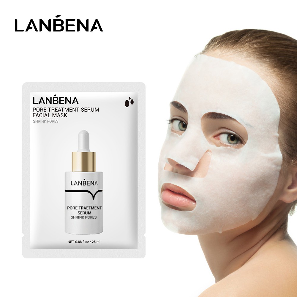 LANBENA Pore Treatment Serum Facial Mask Shrink Pores moisture Soothe And Repair The Skin 25ml ...
