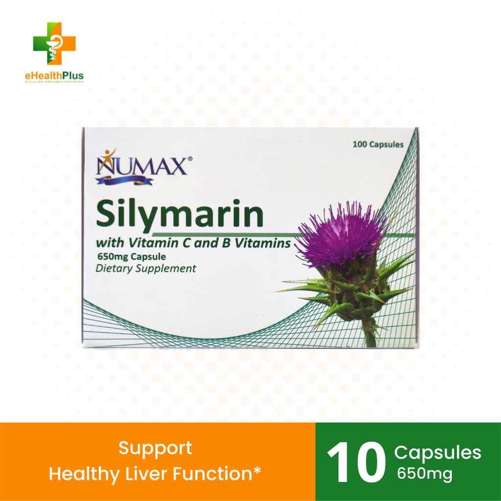 Numax Silymarin with Vitamin C and B Complex 650mg Capsule 10's ...