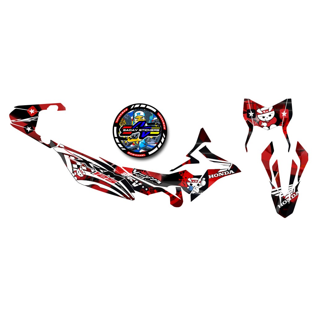 XRM 125 fi Motorcycle Sticker Decals WITH FREE Assorted stickers ...