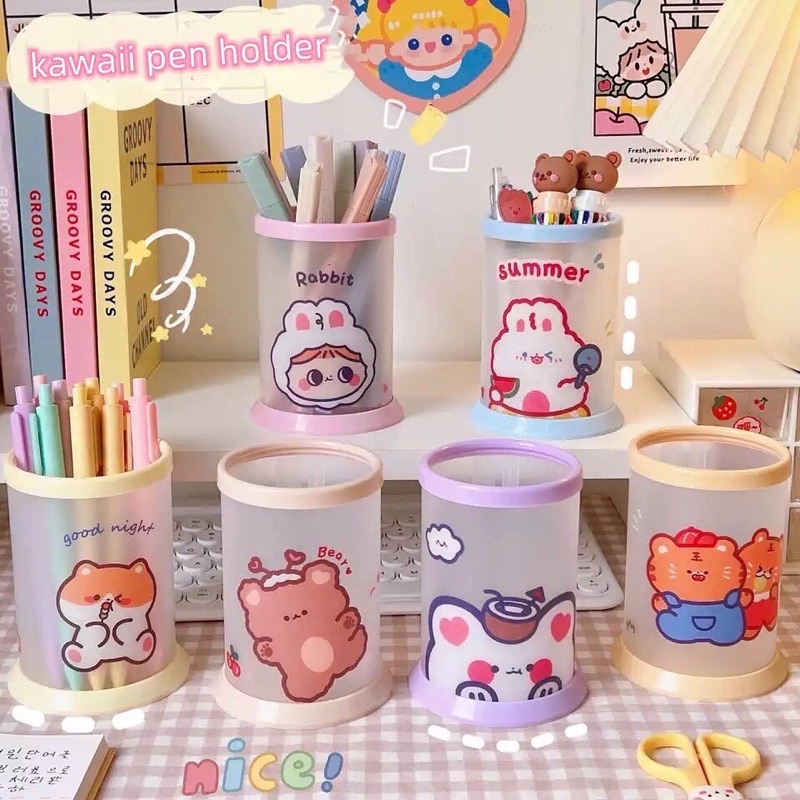 Diy Plastic Tube Pencil Case DIY Portable Folding Soft Fleece CUTE Cat ...