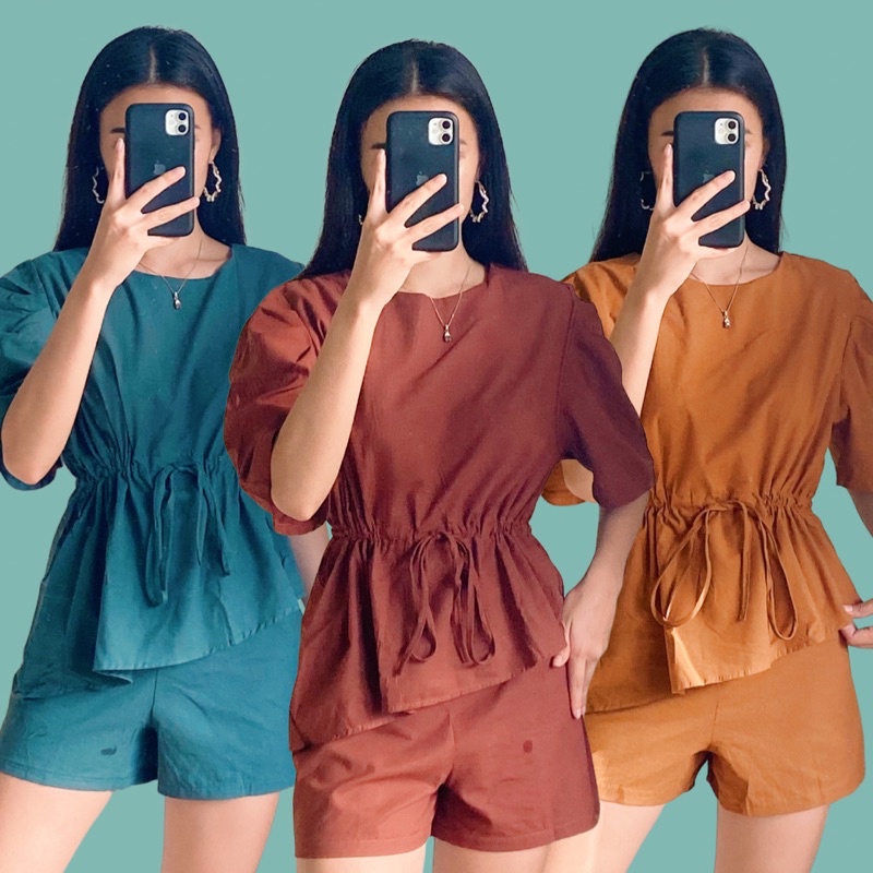 SSM DENISSE LINEN SET | Shopee Philippines