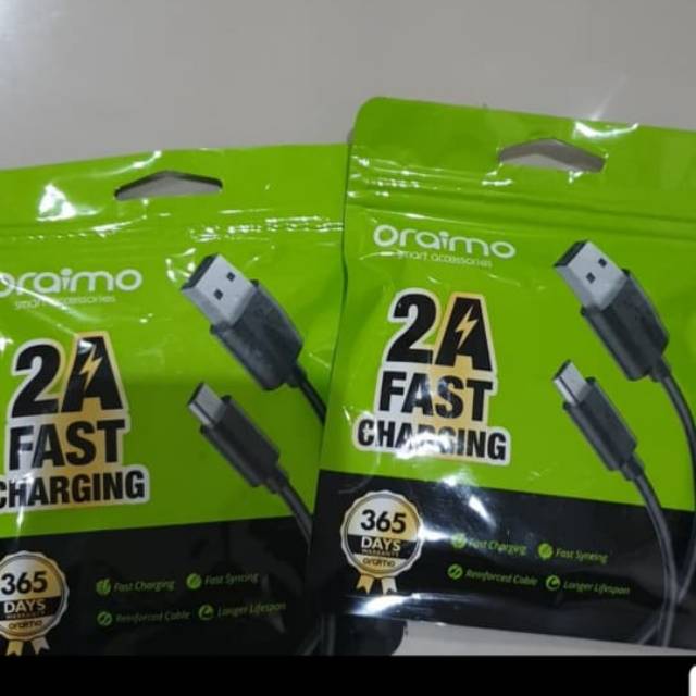 Oraimo 2A ORIGINAL Thick Fast Charging USB Cable | Shopee Philippines