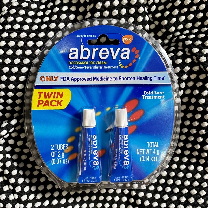 Abreva Docosanol 10% Cream Cold Sore Treatment Twin Pack | Shopee ...