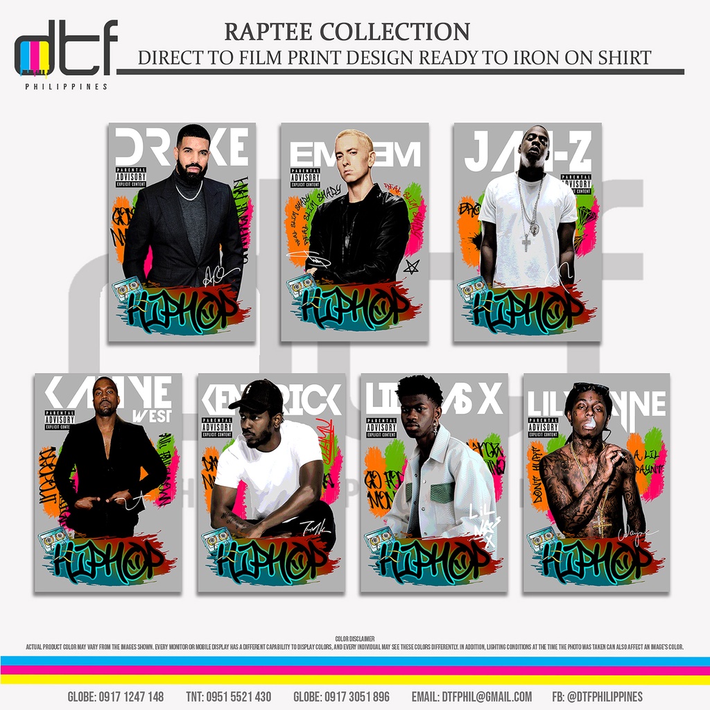 DTF Prints- Ready to Press- RapTee Design 2.0 Customized Design (A4 A3 A3+ Size) | Shopee ...