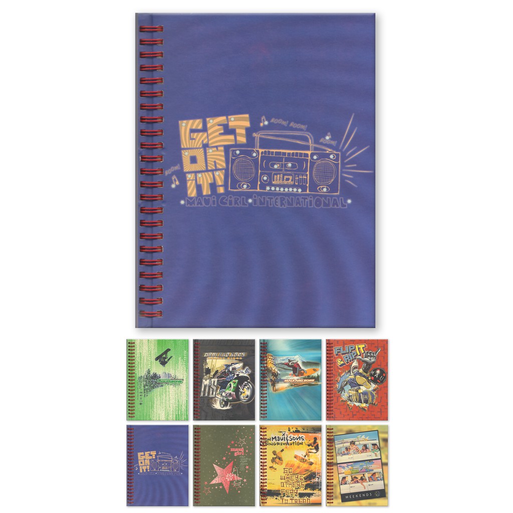 Maui & Sons Hidden Loop Small Notebook 13.5 x 20 cm 120 leaves Random ...