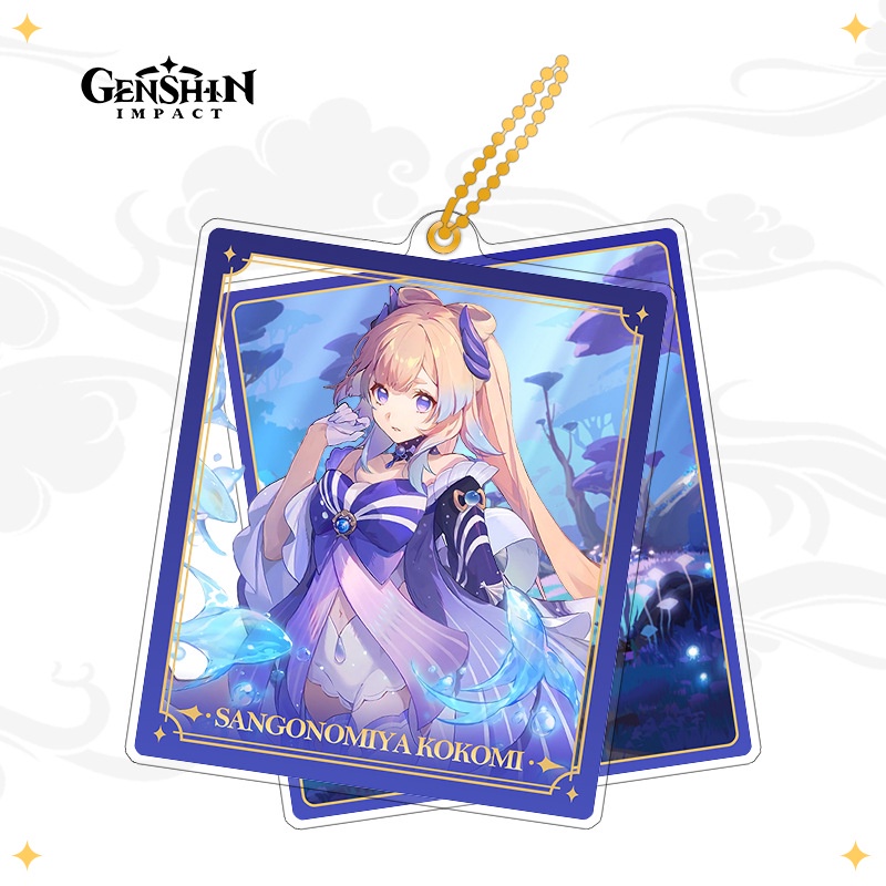 genshin impact keychain Neuvillette Lyney Wriothesley double-piece ...