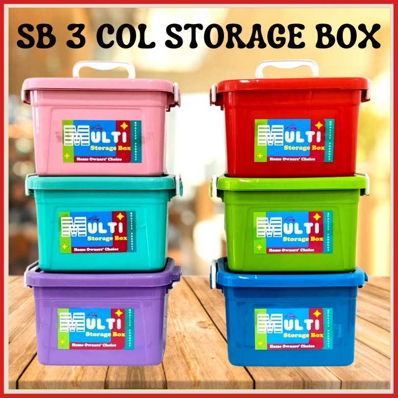 COLORED STORAGE BOX / STORAGE ORGANIZER BOX | Shopee Philippines