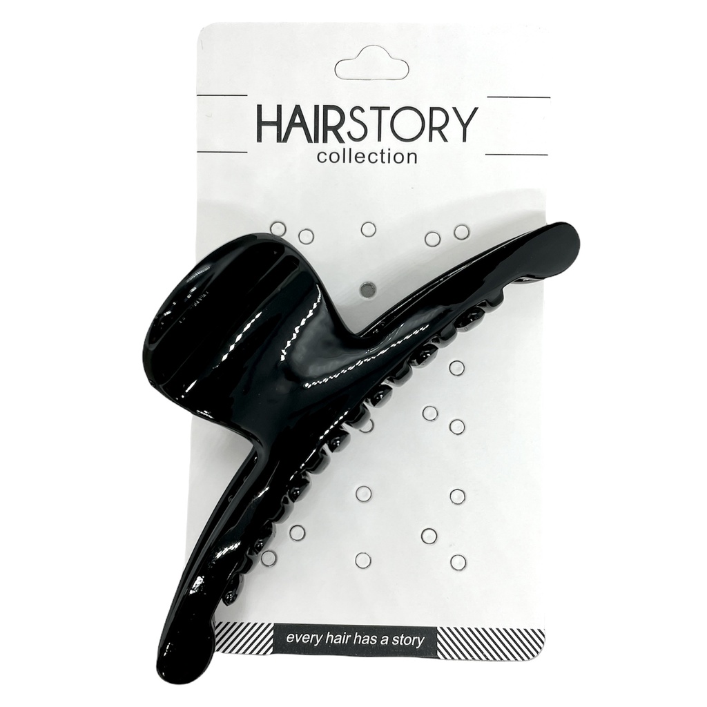 HAIRSTORY D519 Basic Black Large Narrow Hair Clamp Clip | Shopee ...