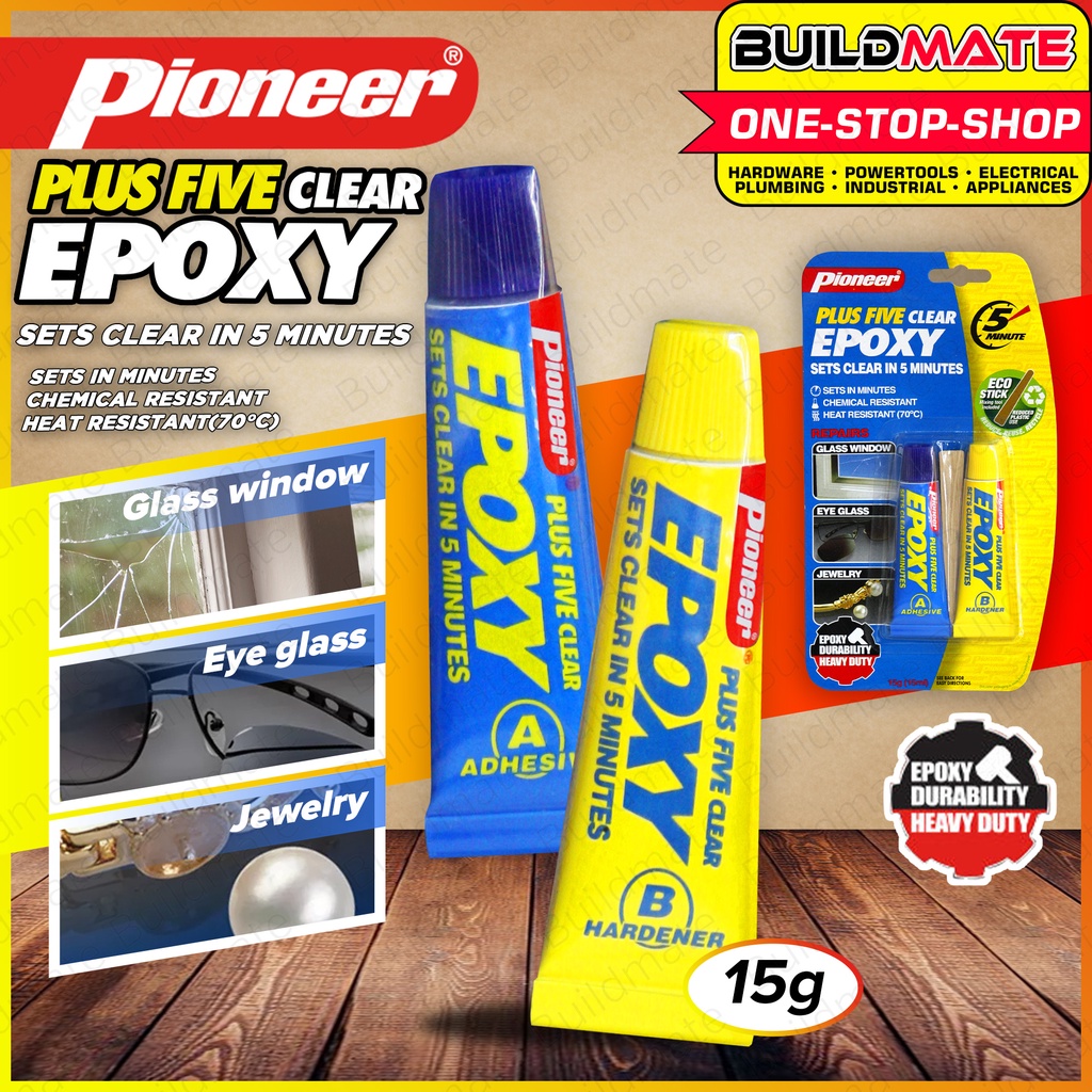 PIONEER Plus Five Clear Epoxy Tube Strip 6g | 15g [SOLD PER PIECE ...