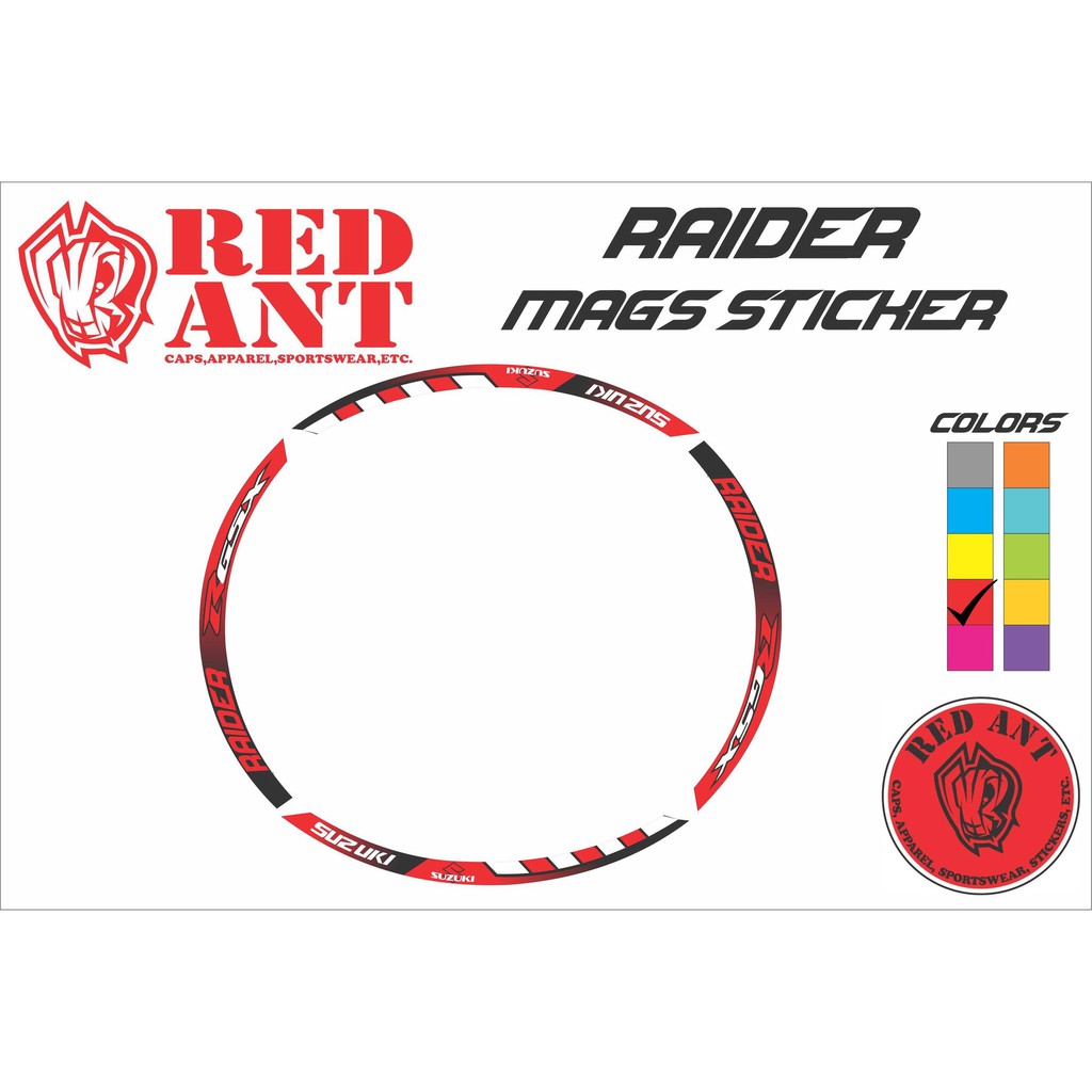 RAIDER MAGS GLOSSY DECALS | Shopee Philippines