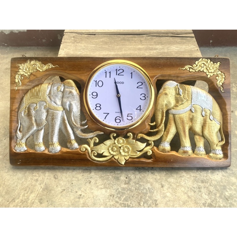 Elephant Figurines Auspicious Pair Of Elephants Silver Decorated With ...