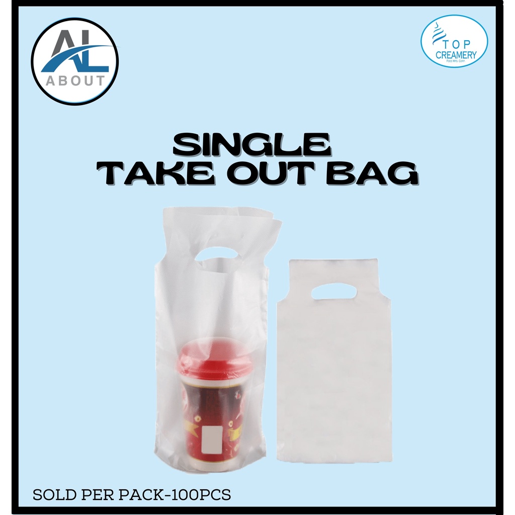 SINGLE TAKE OUT PLASTIC BAG 100pcs - (Class A) | Shopee Philippines
