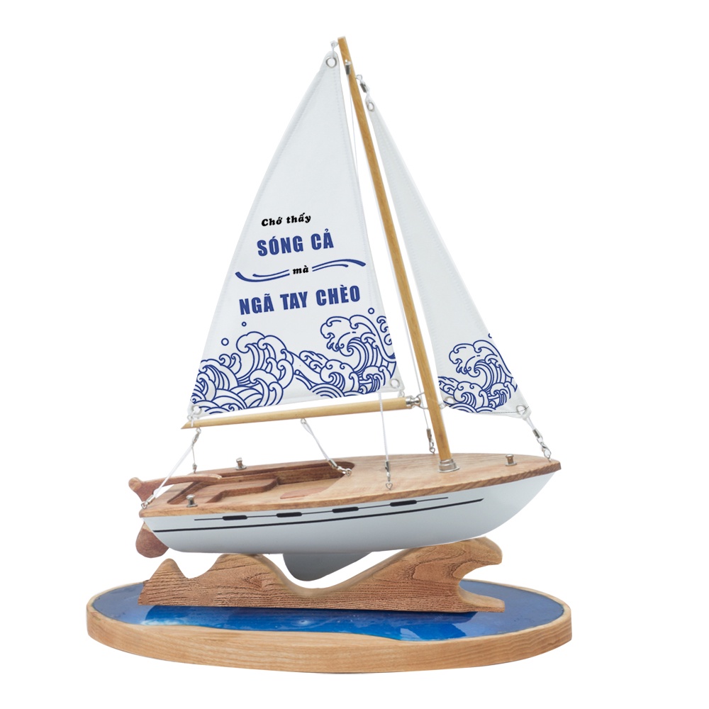 Lucky C300 boat model gift.T10 from composite and ash wood | Shopee ...