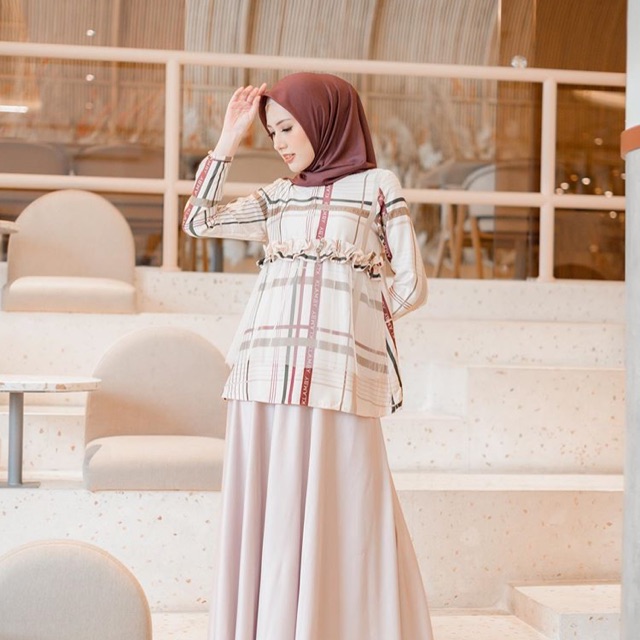 Ananta BLOUSE MAROON SIZE M L XL BY Dannis | Shopee Philippines