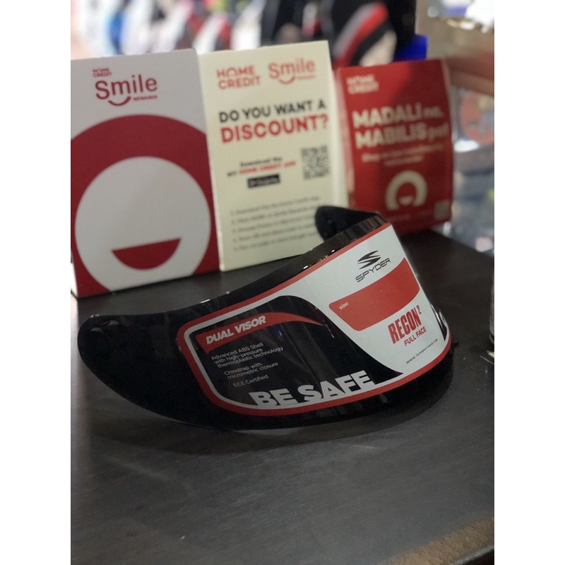 SPYDER SMOKE LENS / VISOR FOR RECON 2 / ARROW / SPIKE 2 / SHIFT 3 ...