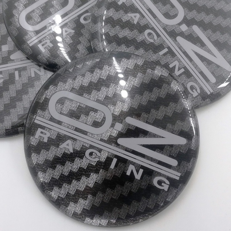 4PCS/lot 45MM 50MM 55MM 62MM OZ Racing Car Wheel Center Hub Cap Sticker ...