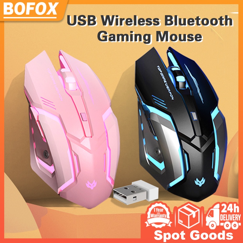 USB Wireless Gaming Mouse Bluetooth Rechargeable Mouse Optical Mouse ...