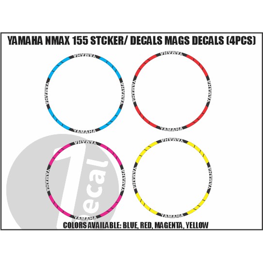 YAMAHA MIO 125i STICKER/MAGS DECAL 4 COLOR OPTIONS ( WE ACCEPT SPECIAL ...