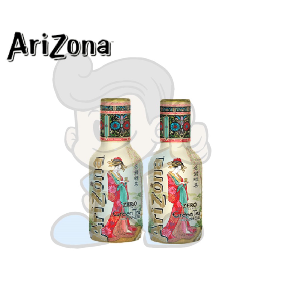 Arizona Zero Calorie Green Tea with Ginseng (2 x 500 mL) | Shopee ...