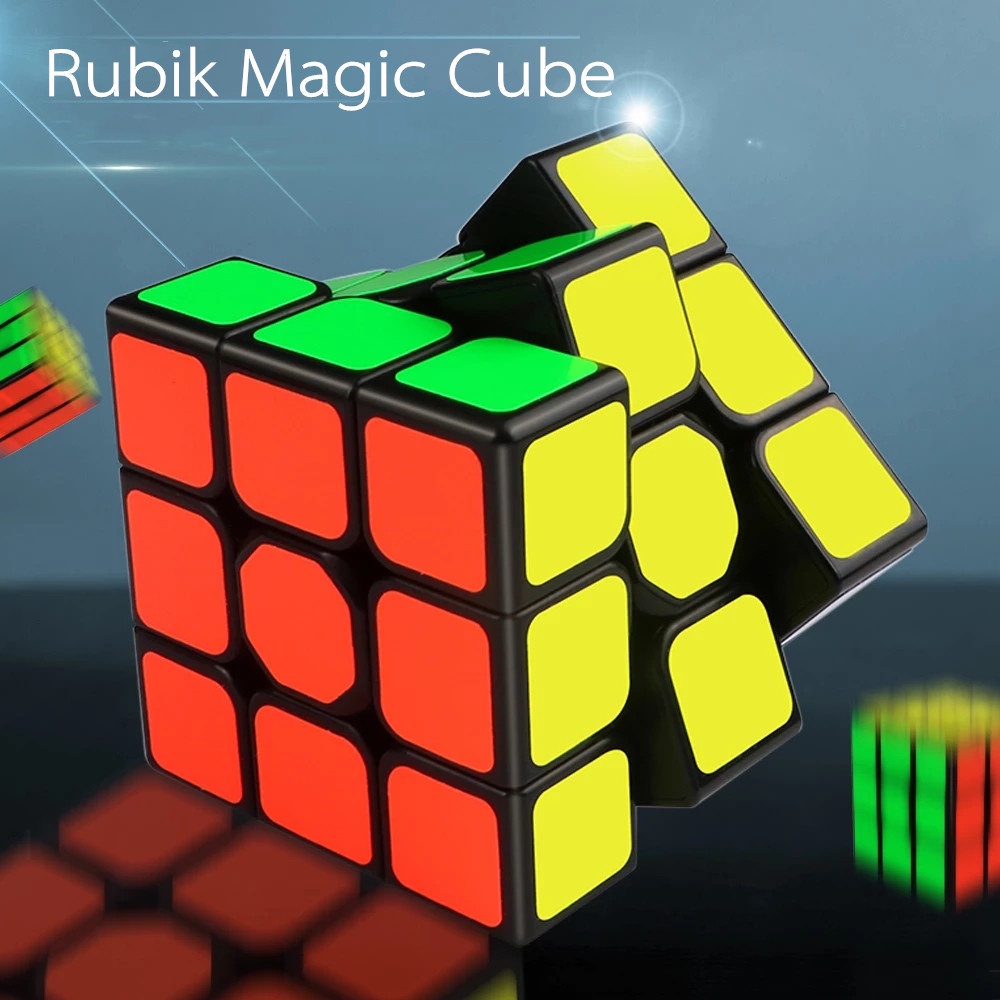Qiyi 3x3 Magic Cube Puzzle Ultra Smooth Black Sticker Five Speed ...