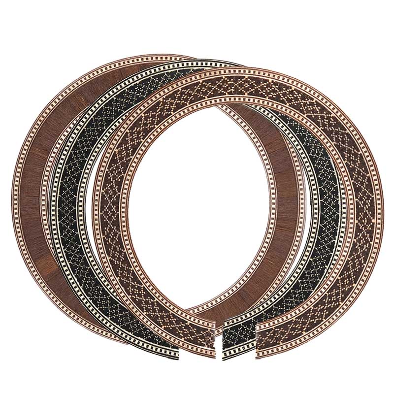 5Pcs Classical Guitar Wood Inlaid Soundhole Rosette Inlay Guitar Body ...