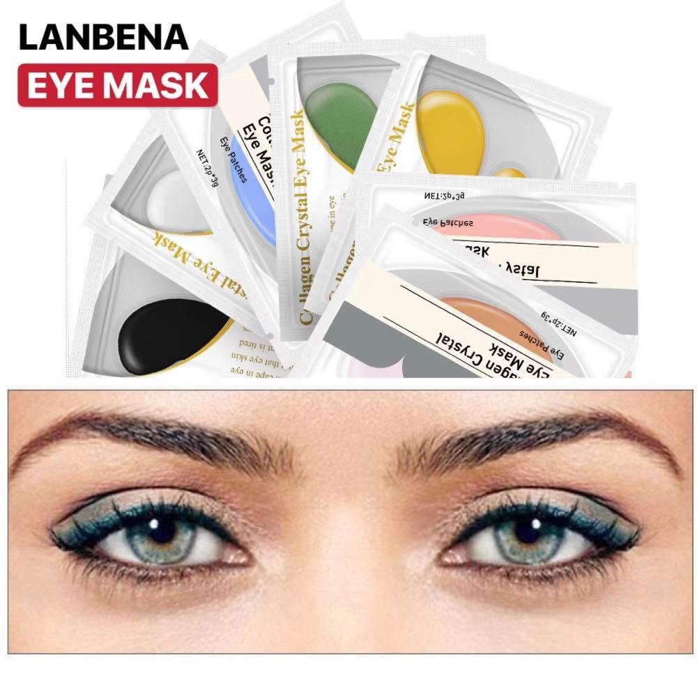 Lanbena Collagen Eye Mask Eye Patches 24K Gold Remove Dark Circle puffy ...