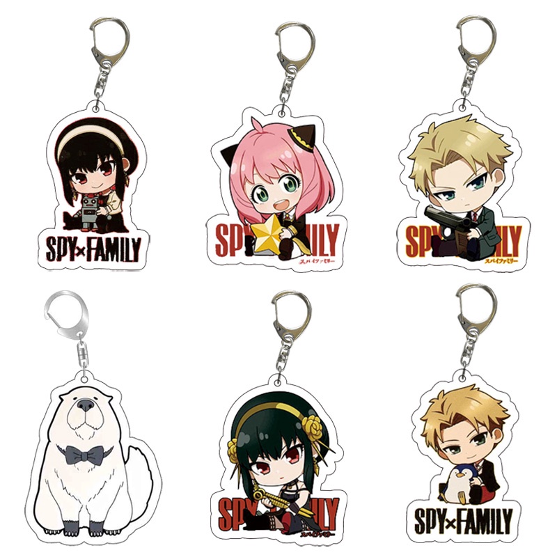 Anime SPY×FAMILY Keychains Anya Yor Forger Twilight Acrylic Keyrings ...