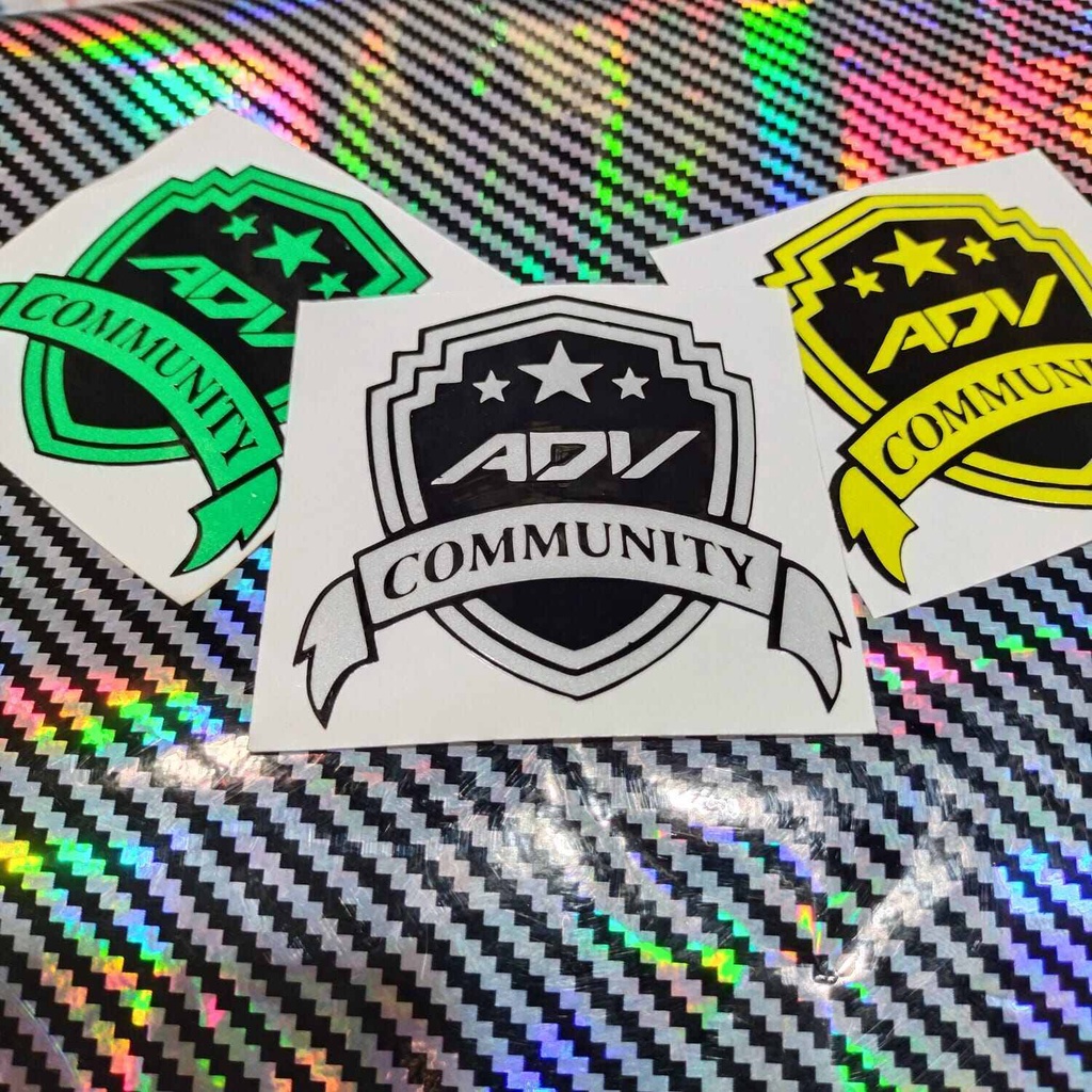 Sticker cutting club ADV motorbike sticker ADV reflective material ...