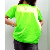 Neon Green Active/Dri-fit T-shirt Unisex Round Neck Athletic American ...