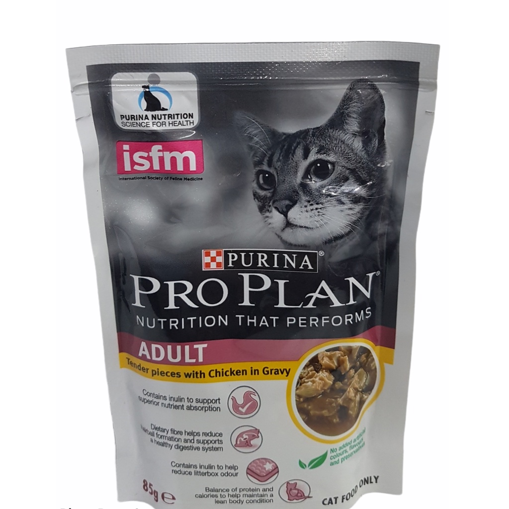 Avc - Pro Plan Pouch Adult Chicken In Gravy 85g | Shopee Philippines