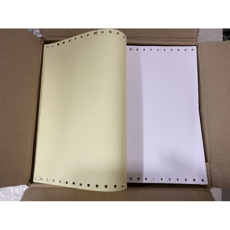 CARBONLESS CONTINUOUS FORM COMPUTER PAPER. 11x9 1/2, 2ply | Shopee ...