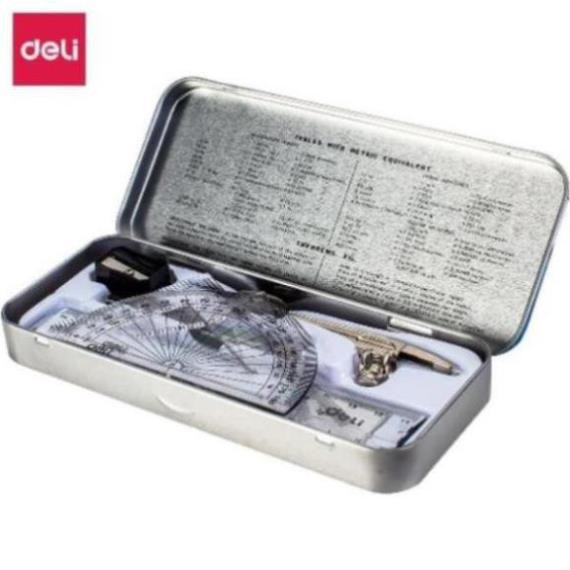 Eke Compa Set Ruler Eraser Deli Iron Box | Shopee Philippines