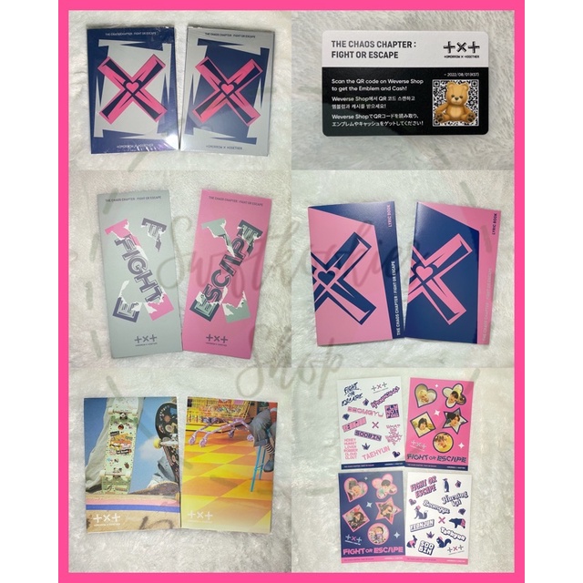 Txt - FIGHT OR ESCAPE SHARING TOMORROW X TOGETHER FOE Album | Shopee ...