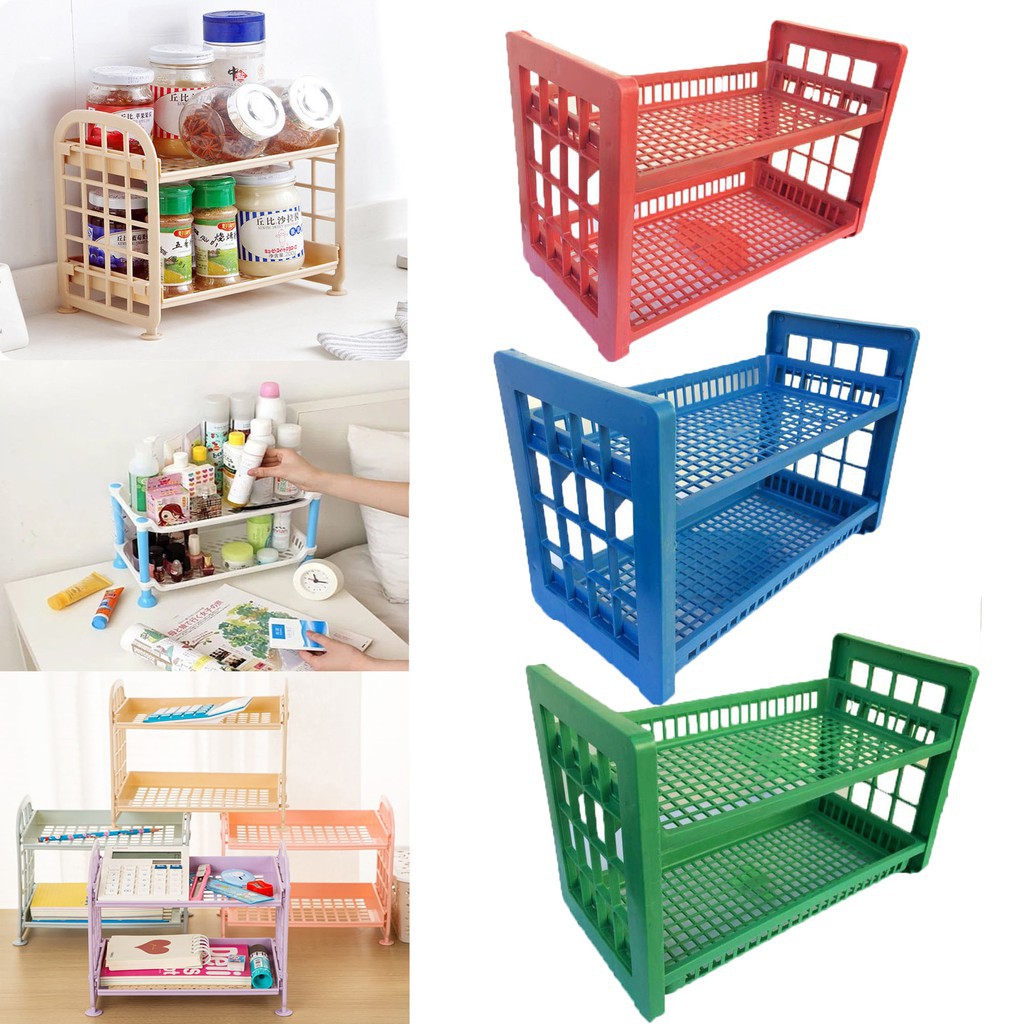 2 Layer Multi-Purpose Kitchen Laundry Bathroom Utility Rack | Shopee ...