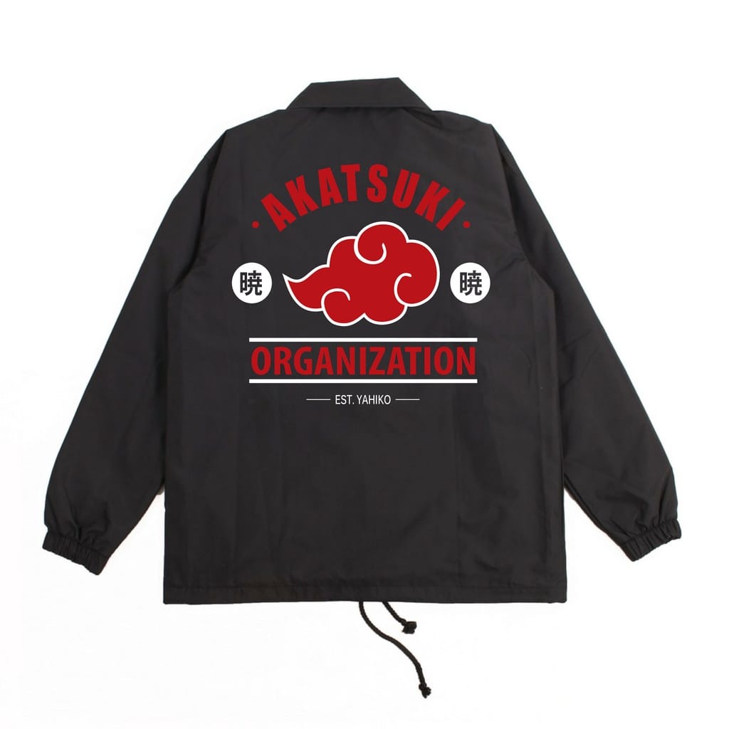 Naruto Akatsuki Organization Itachi Sasuke Anime Coach Jacket | Shopee ...