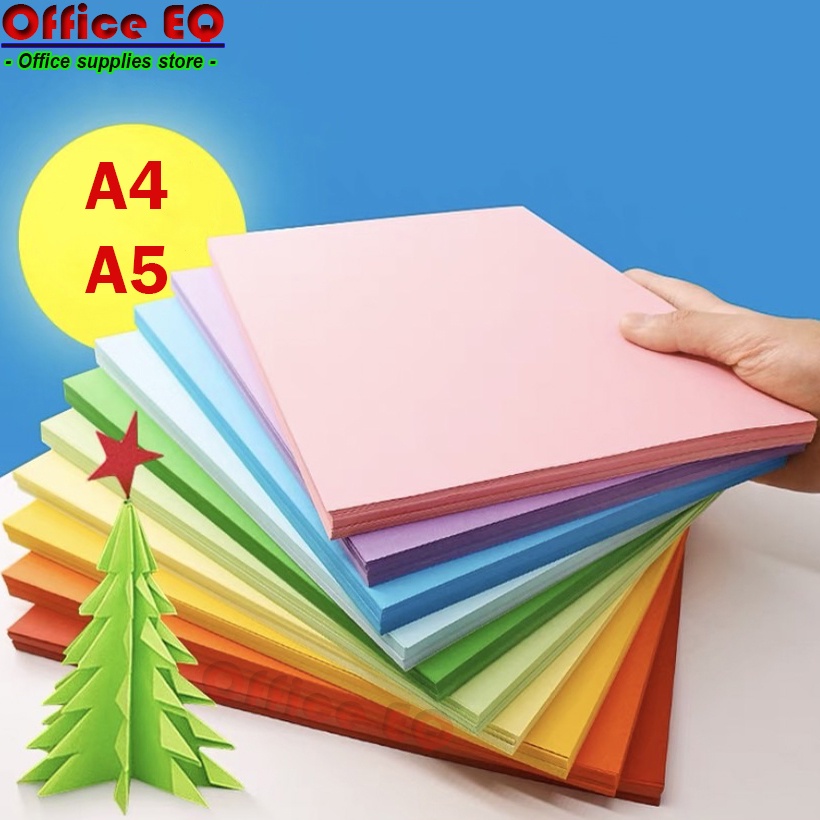 2-Sided Thin Color Paper Poster Double Sided A4 A5 Size 70 Gsm ...
