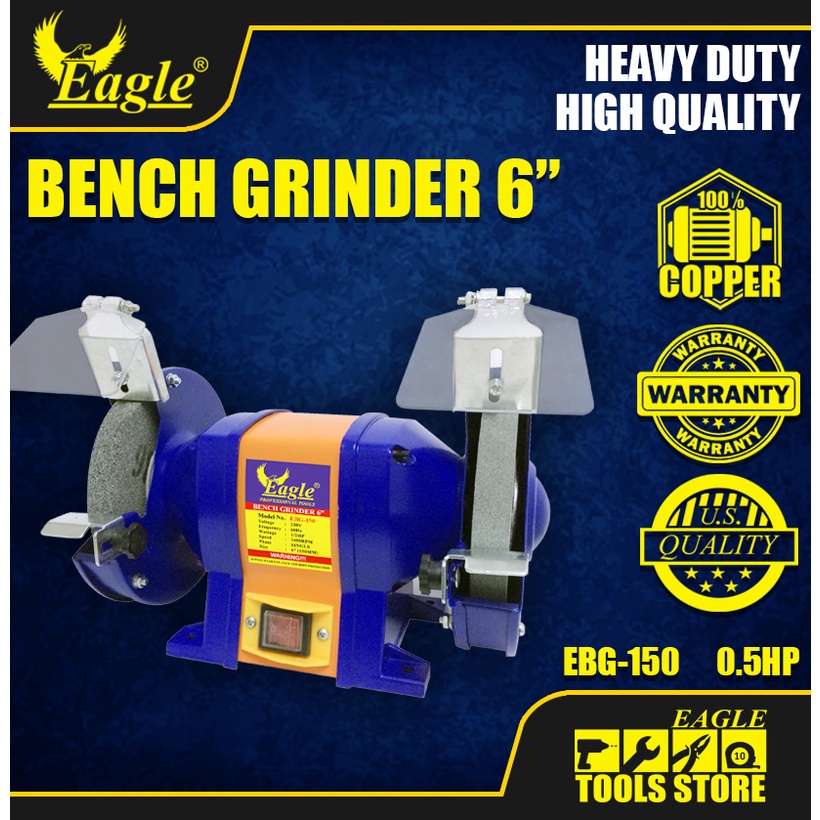 Heavy Duty Bench Grinder 6" Eagle Professional Tools | Shopee Philippines