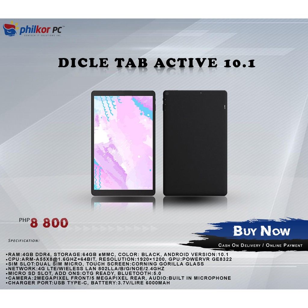 DICLE TAB ACTIVE 10.1 TABLET | Shopee Philippines
