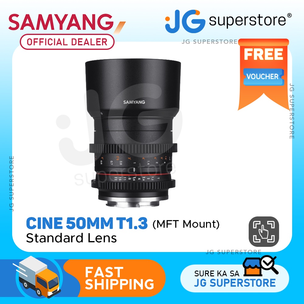Samyang Manual Focus 50mm T1.3 Cine Lens for M43 MFT Mount | JG ...