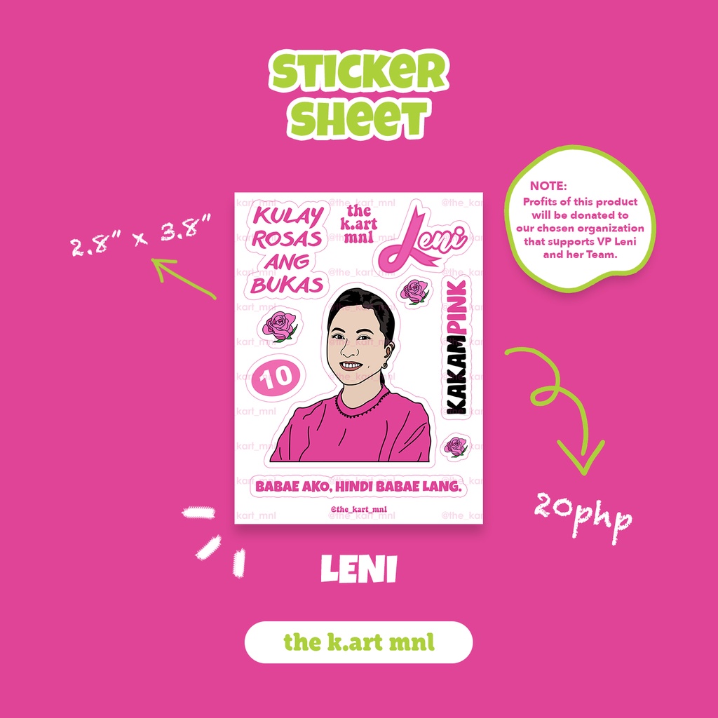LENI - SPECIAL STICKER SHEET | Shopee Philippines