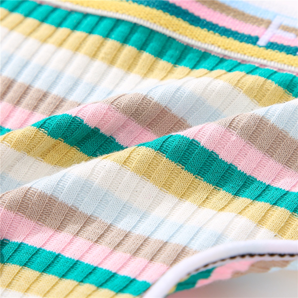 Finetoo 3 Pcs/Set Colorful Striped Cotton Women G-String Underwear ...