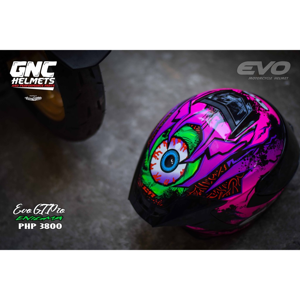 EVO GT-Pro Enigma (fullface / Dual visor & free Clear lens) | Shopee ...