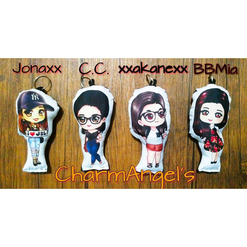 Merch Chibi Keychain (Jonaxx C.C. xxakanexx Binibining Mia) | Shopee ...