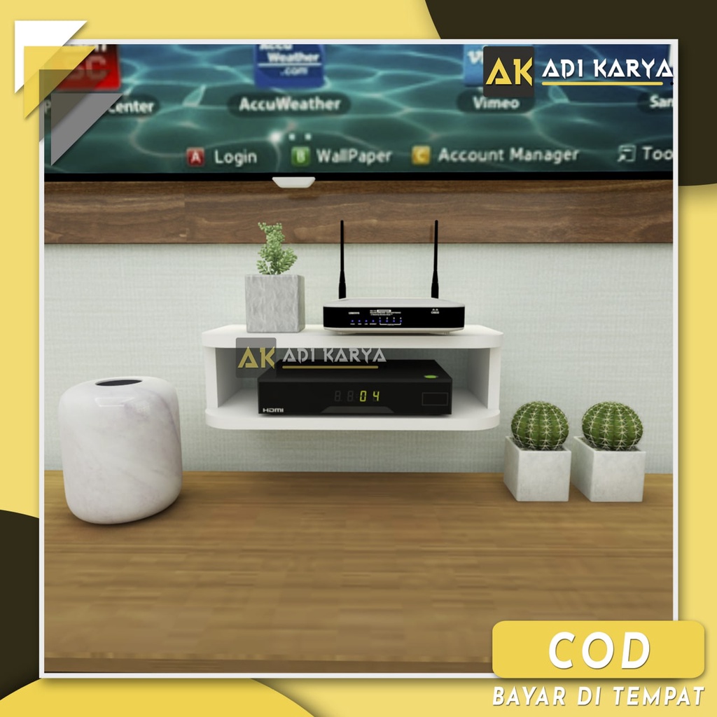 Hanging Rack TV Remote Modem Wifi Desk Screen Top Shelf Computer ...