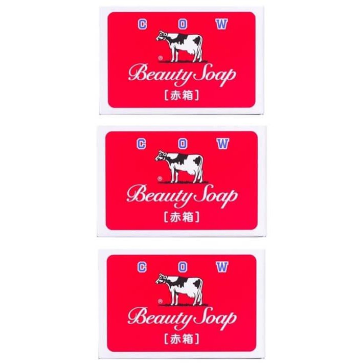 Japan Cow Red Beauty Milk Soap (Pack of 3's) Made in Japan | Shopee ...