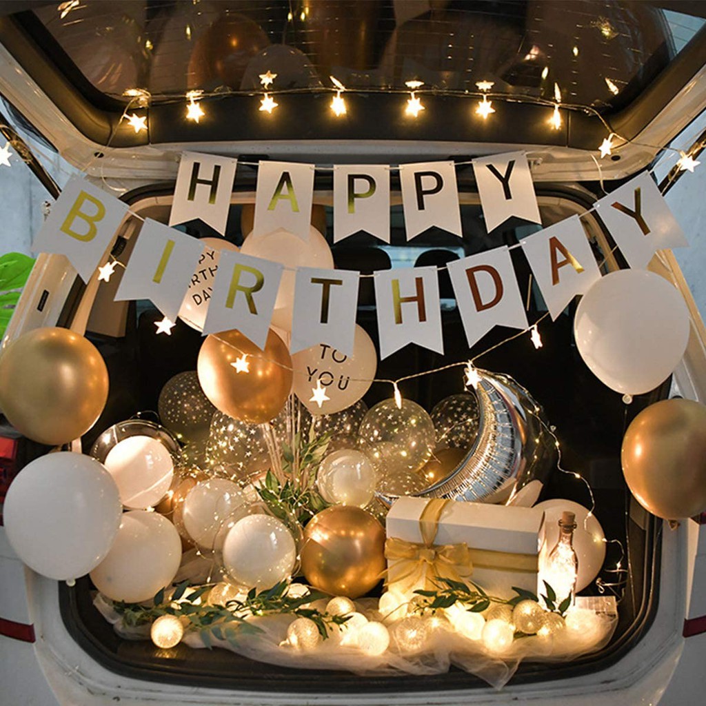 D334 Party Decorations | DIY Car Trunk Surprise Birthday Wedding ...
