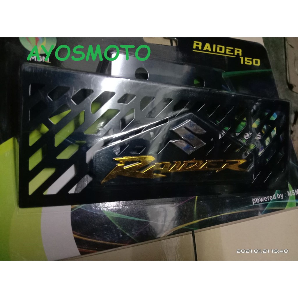 Radiator Cover Raider 150 Black color | Shopee Philippines